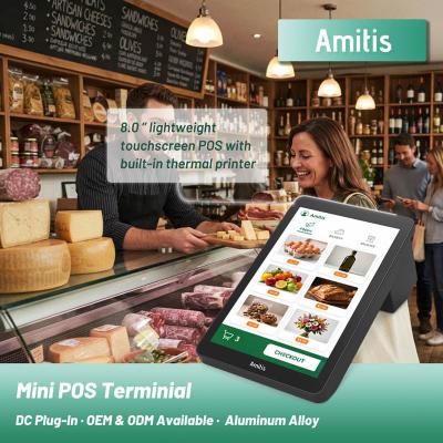 China Aluminum Alloy Portable POS Terminal with 8