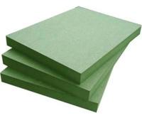 China Green MDF Hdhmr Board with E0 Formaldehyde Emission Standards and Waterproof Features for sale