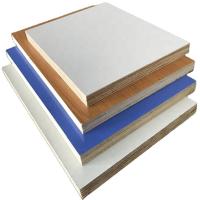 China 680-830KG/M3 Density Wood Fiber 16mm 19mm White Texture Melamine Mdf for Kitchen Cabinet for sale