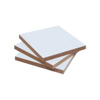 China Painted Melamine MDF 3mm 6mm 10mm 20mm White MDF Kitchen Surface Finishing 18mm and 15mm for sale