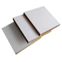 China Medium Density Fibre Board 16mm Glossy White/wood Grain Melamine Mdf for Furniture Making for sale