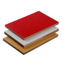 China Melamine Mdf Board 18mm White Wood Grain Color for Medium Density Fibre Board Supply for sale