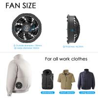 China 10050mAh USB Cooling Vest Battery & Fan Kit with 106mm Brushless Fans and 3-Speed Controller for sale