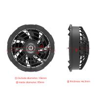 China 18V Brushless Cooling Fan Kit with 6700mAh Battery for Air Conditioned Workwear - 106mm Fan & 13.5 Hour Runtime for sale