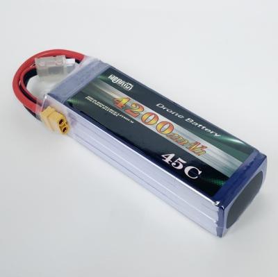 China 4200mAh 3S 45C LiPo Battery for RC Aircraft and UAV - 11.1V High Discharge Rate with XT60 Connector for sale