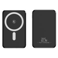 China 5000mAh Ultra-Slim Magnetic Wireless Power Bank - 15W Fast Charging, 10.4mm Aluminum Design, Model W022 for sale