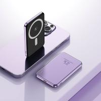 China 5000mAh Ultra-Slim Magnetic Wireless Power Bank - 15W Fast Charging, 10.4mm Aluminum Design, Model W022 for sale