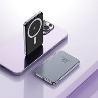 China 5000mAh Ultra-Slim Magnetic Wireless Power Bank - 15W Fast Charging, 10.4mm Aluminum Design, Model W022 for sale