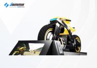 China 9D Virtual Reality Motorcycle Racing Simulator 3 Exclusives Games Black Yellow 24'' Monitor for sale