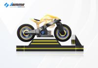 China 9D Virtual Reality Motorcycle Racing Simulator 3 Exclusives Games Black Yellow 24'' Monitor for sale