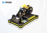 China 9D Virtual Reality Motorcycle Racing Simulator 3 Exclusives Games Black Yellow 24'' Monitor for sale