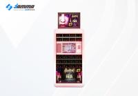 China Lipstick Makeup Vending Machine With Three Levels RGB LED 220V Black Pink for sale