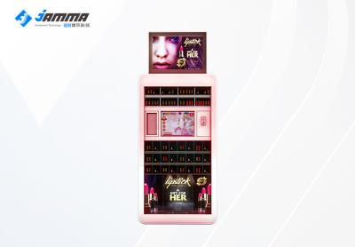China Lipstick Makeup Vending Machine With Three Levels RGB LED 220V Black Pink for sale