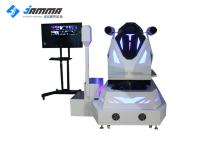 China White VR Racing Simulator One Seat With Glasses 42'' Screen 220V User - Friendly for sale