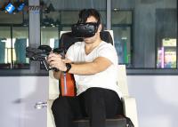 China 3 DOF Virtual Video Game System Chair , White Custom Logo Single VR Shooting Games for sale