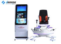 China 3 DOF Virtual Video Game System Chair , White Custom Logo Single VR Shooting Games for sale