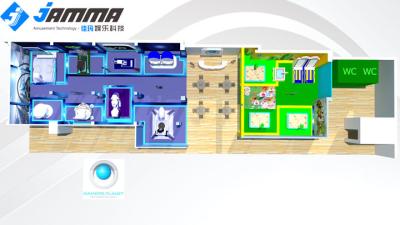 China Shopping Mall Virtual Reality Entertainment Playground Easy Installation For Kids for sale