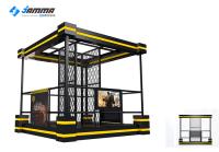 China Gun Shooting 9D Virtual Reality Simulator VR Tower Walking Platform Black Yellow for sale