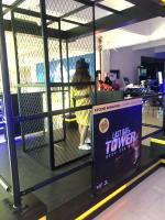 China Gun Shooting 9D Virtual Reality Simulator VR Tower Walking Platform Black Yellow for sale