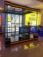 China Standing VR Shooting Simulator Platform 24 Inch LED Screen For Amusement Park for sale
