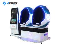 China Amusement Park Virtual Reality Simulator 9D 2 Seats With Luxury Controller for sale