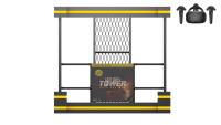 China 7.29 Square Meter Virtual Reality Tower Shooting Game Simulator for sale