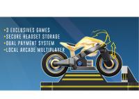 China Black 1 Player VR Motorcycle Simulator Indoor Game For Virtual Reality Centre for sale