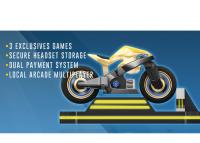 China Adults VR Motorcycle Simulator Amusement Park Pcs Racing Games Black Yellow for sale
