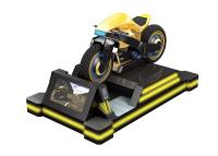 China Adults VR Motorcycle Simulator Amusement Park Pcs Racing Games Black Yellow for sale