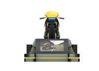 China High Dynamic Virtual Reality Motorcycle Ride , 24 Inch Displayer VR Driving Games for sale