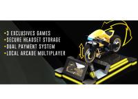 China High Dynamic Virtual Reality Motorcycle Ride , 24 Inch Displayer VR Driving Games for sale