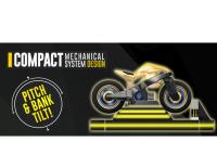 China Black Yellow VR Motorcycle Simulator 24