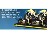 China Motorbike VR Driving Simulator Fiber Glass 360 Degree Rotation For Theme Park for sale