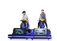 China Motorbike VR Driving Simulator Fiber Glass 360 Degree Rotation For Theme Park for sale