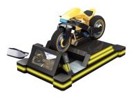 China Entertainment 9D Motorcycle Simulator Immersive Virtual Reality Black Yellow for sale