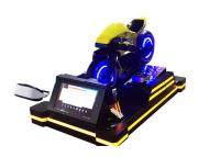 China Entertainment 9D Motorcycle Simulator Immersive Virtual Reality Black Yellow for sale