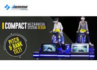China Kids VR Motorcycle Games Online Multiplayer With 24 Inch Screen Galvanized Steel Frame for sale
