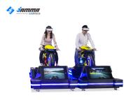 China Black Yellow VR Motorcycle Simulator Galvanized Steel Square Tubing Frame Space Saving for sale