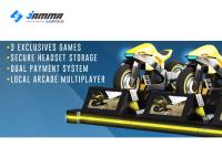 China High Speed DDR3 8G Online VR Racing Games , Adults Black VR Motion Ride for sale