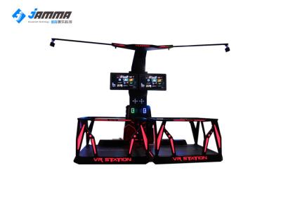 China Black / White Virtual Reality Simulator 9D VR Game Station Shooting Game for sale