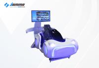 China Multiplayer Game 9D VR Racing Simulator With 42 Inch Display Screen for sale