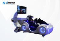 China Electric System 9D Virtual Reality Racing Car Driving Simulator White Color for sale