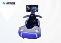 China Electric System 9D Virtual Reality Racing Car Driving Simulator White Color for sale