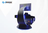 China Electric System 9D Virtual Reality Racing Car Driving Simulator White Color for sale