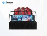 China Theme Park 9 Player 9D Virtual Reality Cinema With Racing Car Seats for sale
