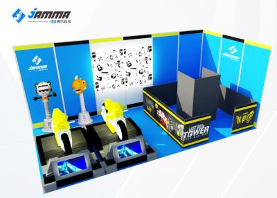 China Indoor Virtual Reality Theme Park 15sqm 9D VR Game Center Customize Color for sale