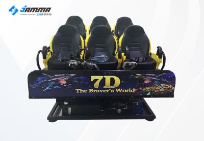 China Flat Screen 7D Theater Simulator Dynamic Platform Interactive Cinema Shooting Machine for sale