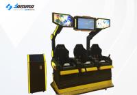 China Fiber Reinforce Plastic VR Game Machine Simulation Rides For Chidren 3 Players for sale