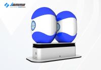 China White Blue Color Virtual Reality Simulator Coin Operated / 9D Egg Chair for sale