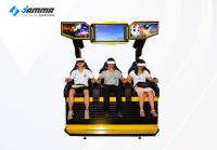 China 3 Seats 9D VR Cinema Simulator Dynamic Desk With Deepoon E3 Glasses for sale